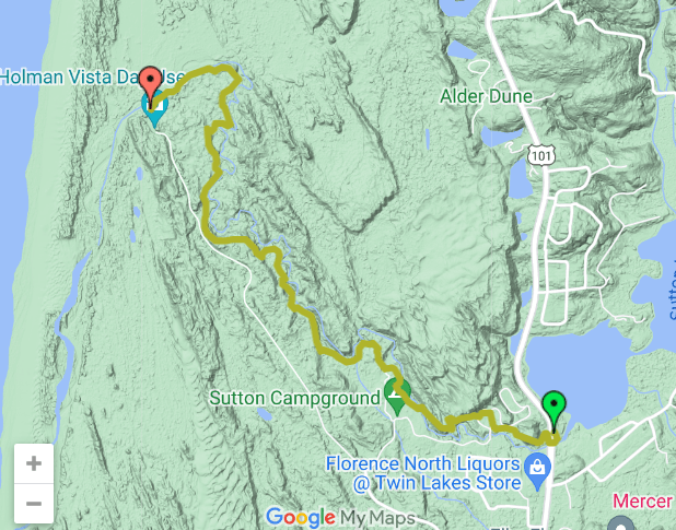Mountain Biking Sutton Creek Trail - The Town Square